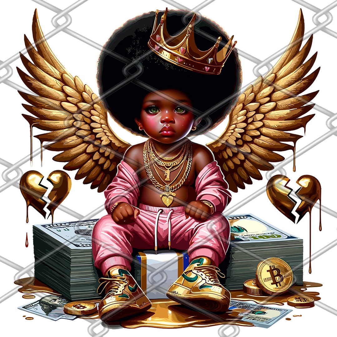 Cherub Baby Gangster Angel Trap Mafia Boss Wings Hustle Jewelry Gold ...