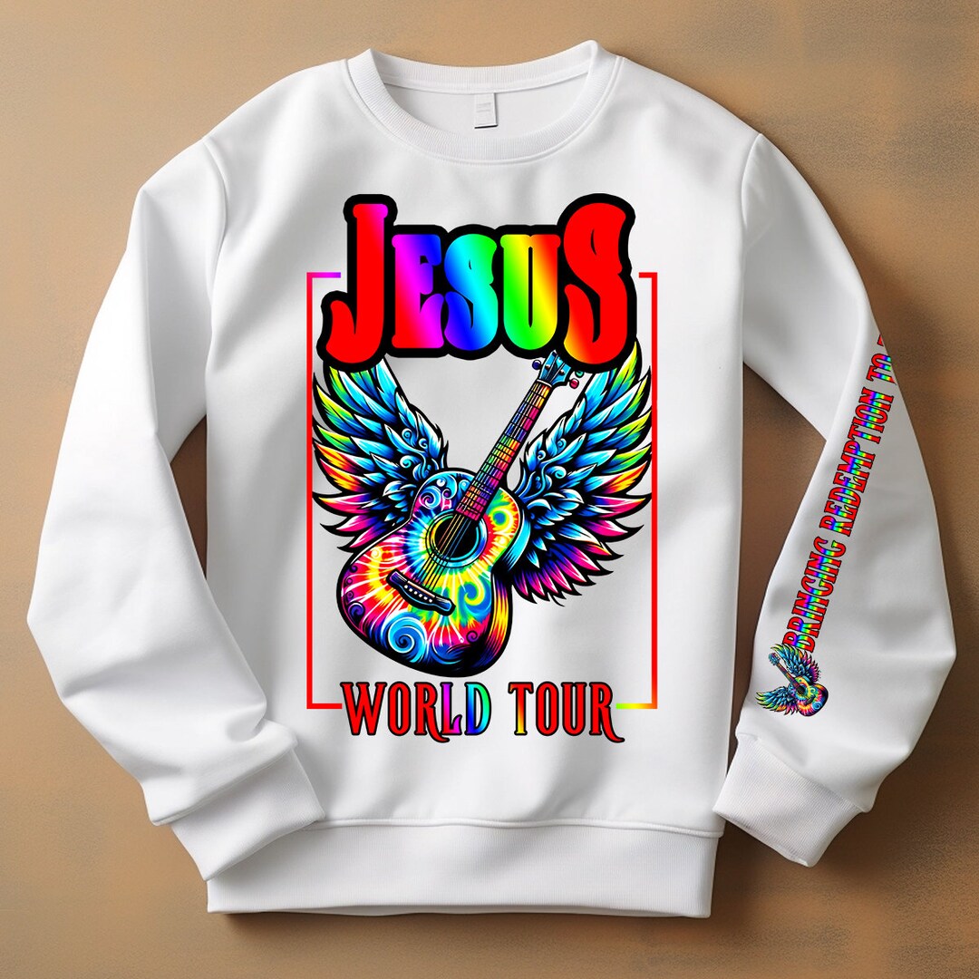 Jesus World Tour Sublimation Design PNG, Trendy Christian Svg Png God ...