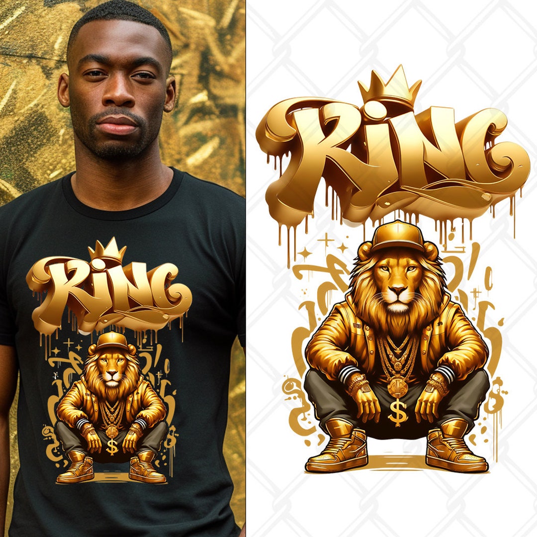 Gangster Lion Png, Urban Sublimation Design, Graffiti DTF Clipart ...