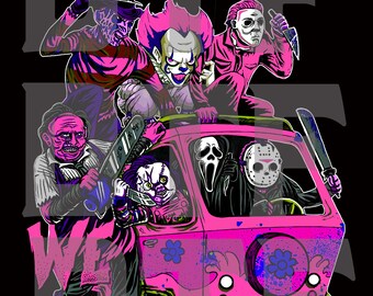 Horror Heat Transfer - Etsy