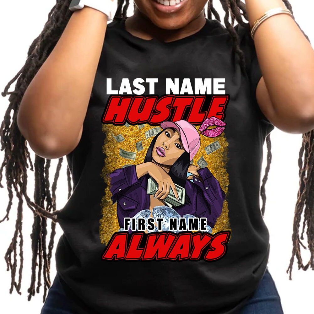 Last Name Hustle PNG Only - Etsy