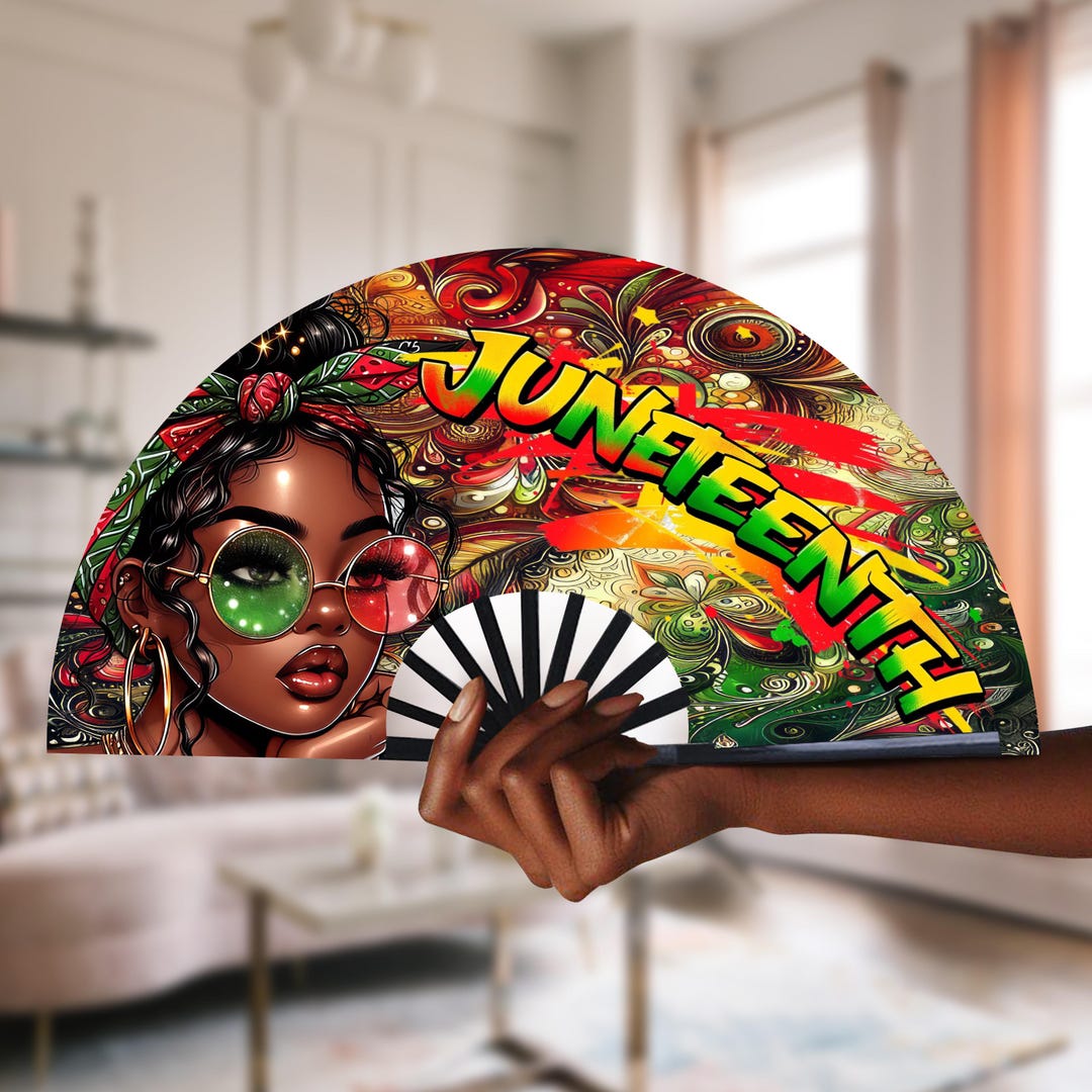 Juneteenth Clack Fan Design PNG | Digital Download | Juneteenth 1865 ...