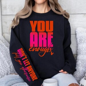 You Are Enough PNG | Inspirational Svg, Positive Quote Png | Positive Png | Motivational Png ...