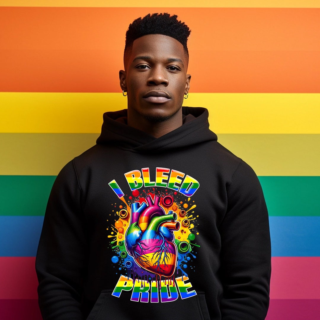 Pride LGBTQ I Bleed Heart PNG, LGBT, Pride Gay Pride Quotes, Rainbow ...