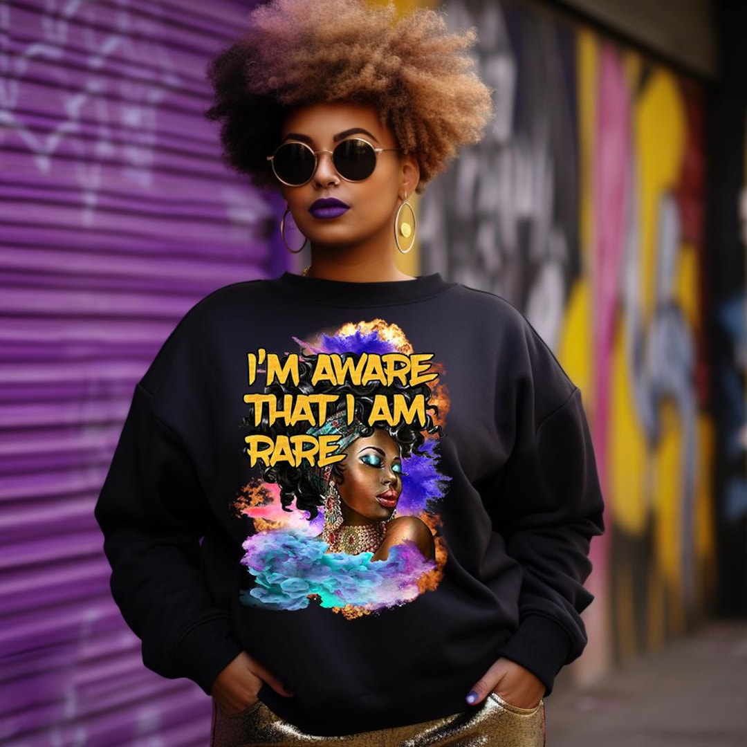 I Am Aware That I Am Rare Woman PNG Only - Etsy