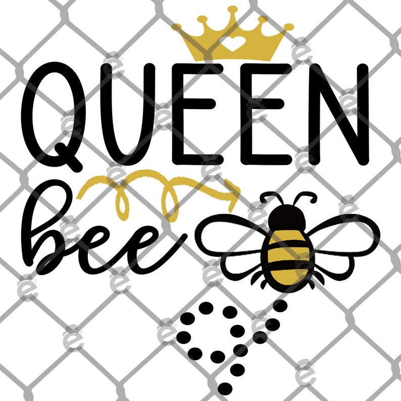 Queen Bee PNG SVG - Etsy