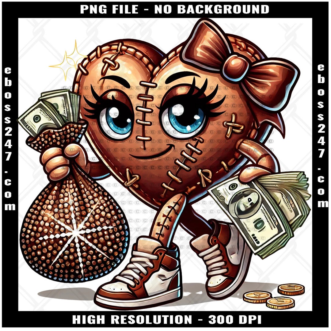 Heartless Purple Broken Heart Counting Money Cash Bandage Eyes Rich ...