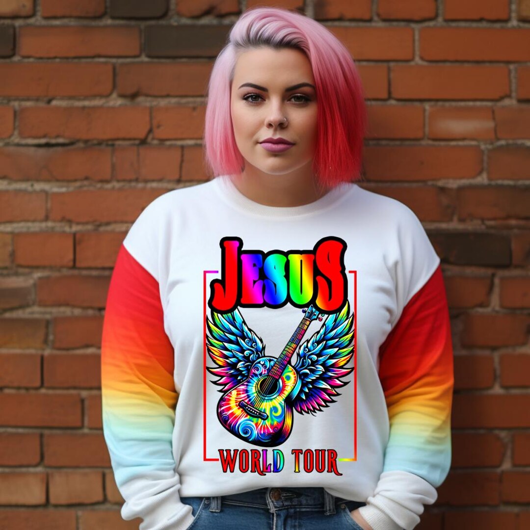 Jesus World Tour Sublimation Design PNG, Trendy Christian Svg Png God ...