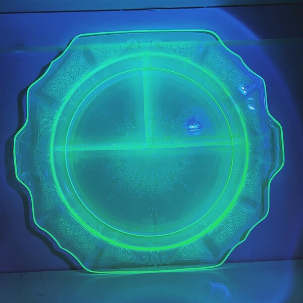 Uranium Divided Plate - Etsy