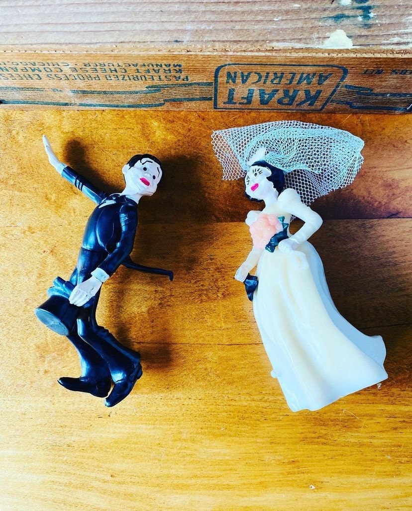 Wilton Plastic Wedding Cake Topper Runaway Groom 1972 - Etsy