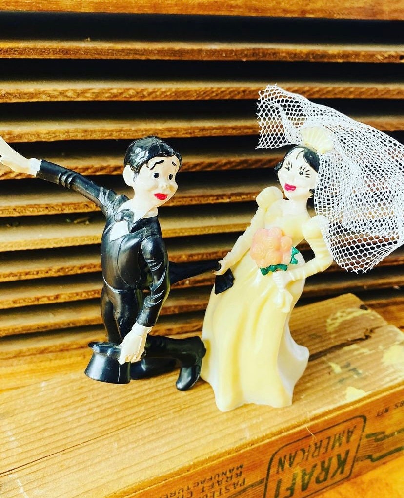 Wilton Plastic Wedding Cake Topper Runaway Groom 1972 - Etsy