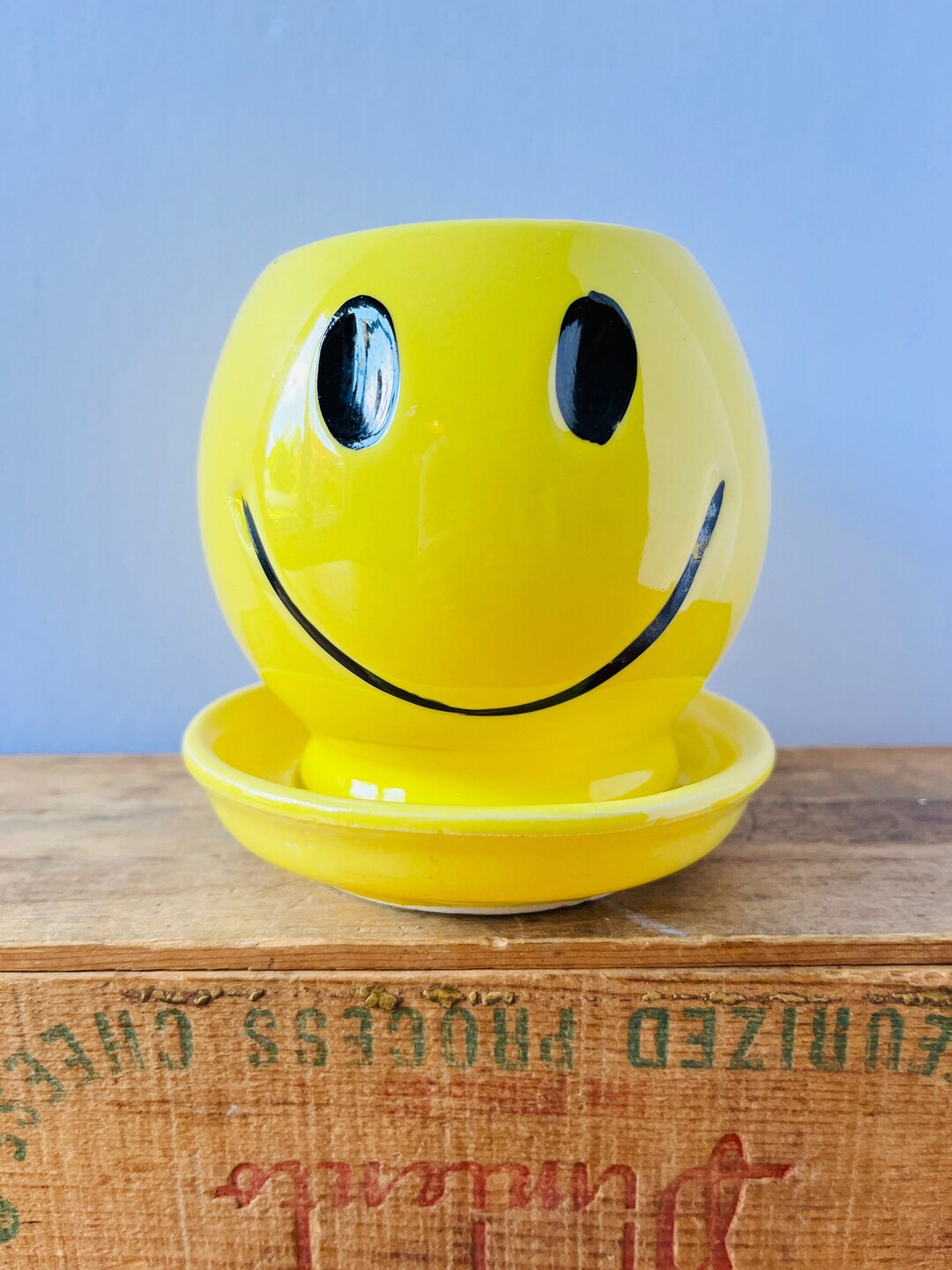 Vintage Mccoy Pottery Smiley Face Happy Face Planter With Drainage - Etsy