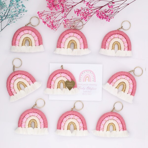 Rainbow Keychain - Etsy