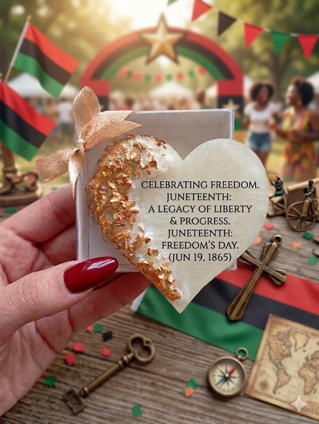 Personalized Juneteenth Celebration Favors , Custom Freedom Day ...