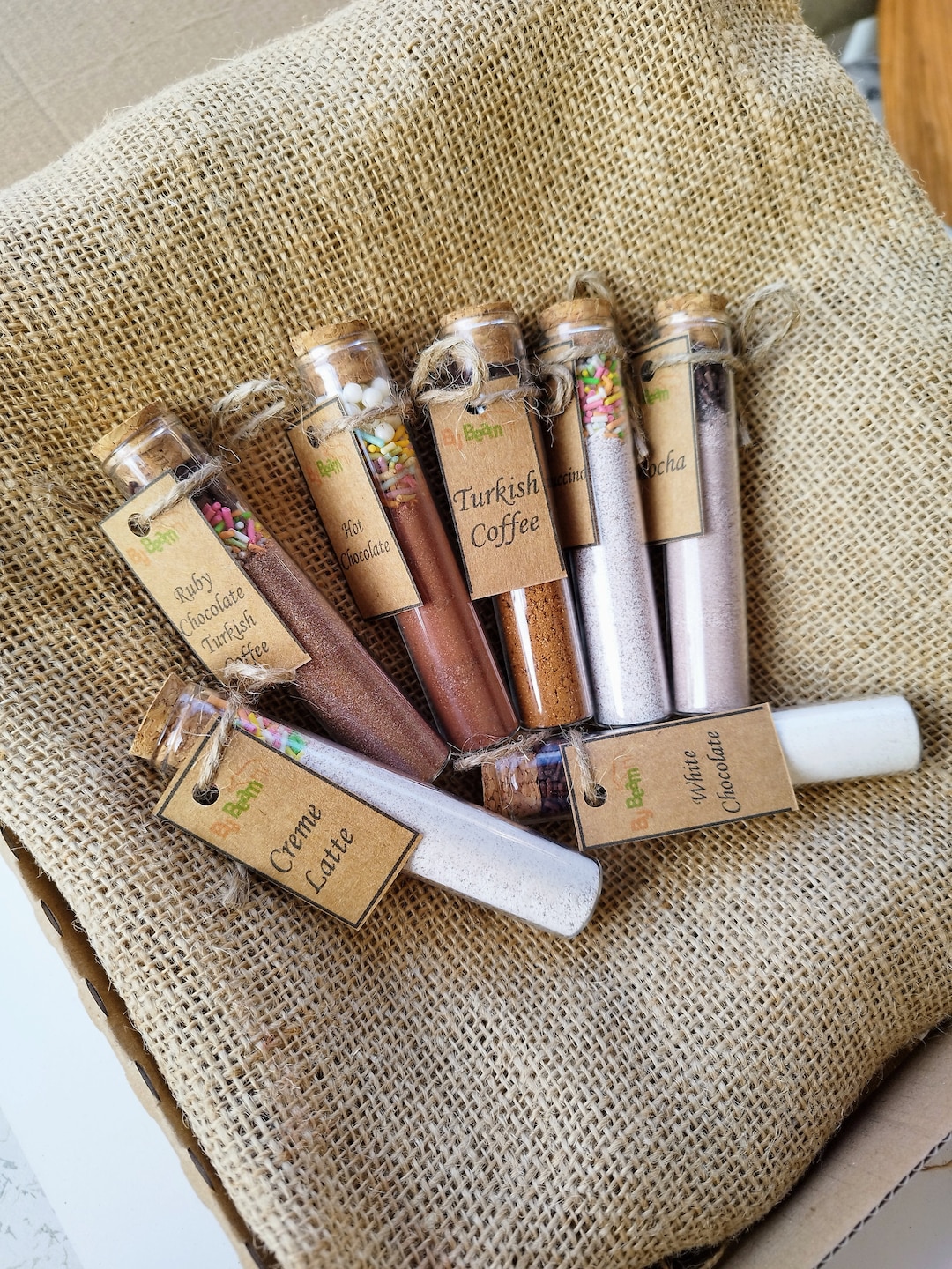 Coffee Wedding Favors for Guests, Glass Tube, Custom Coffee Party Favor ...