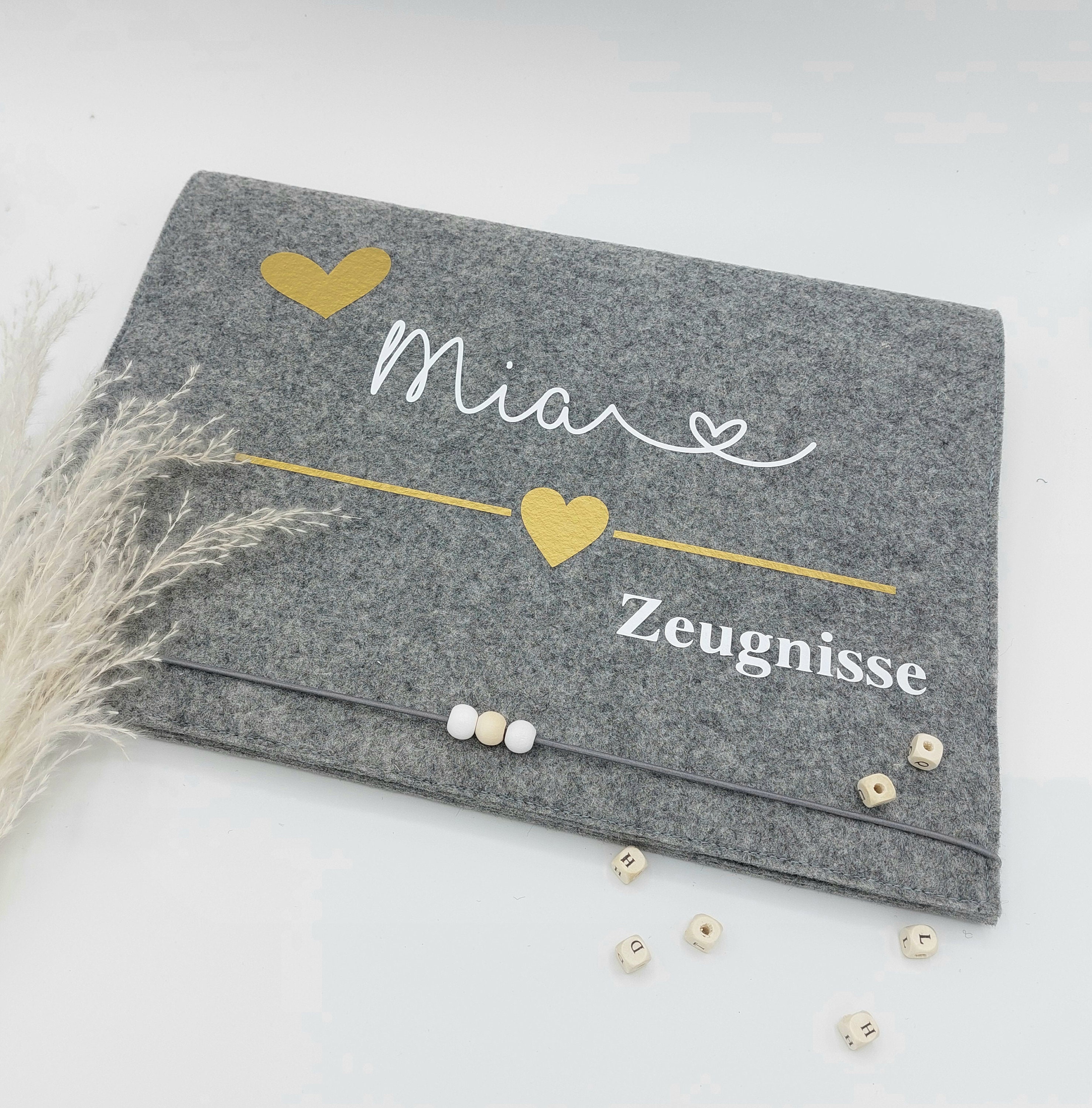 Zeugnismappe personlisiert Zeugnismappe mit Namen Geschenk zur Einschulung - Etsy.de