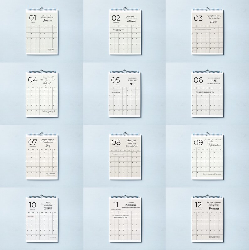 Taylor Swift Themed Calendar - Etsy