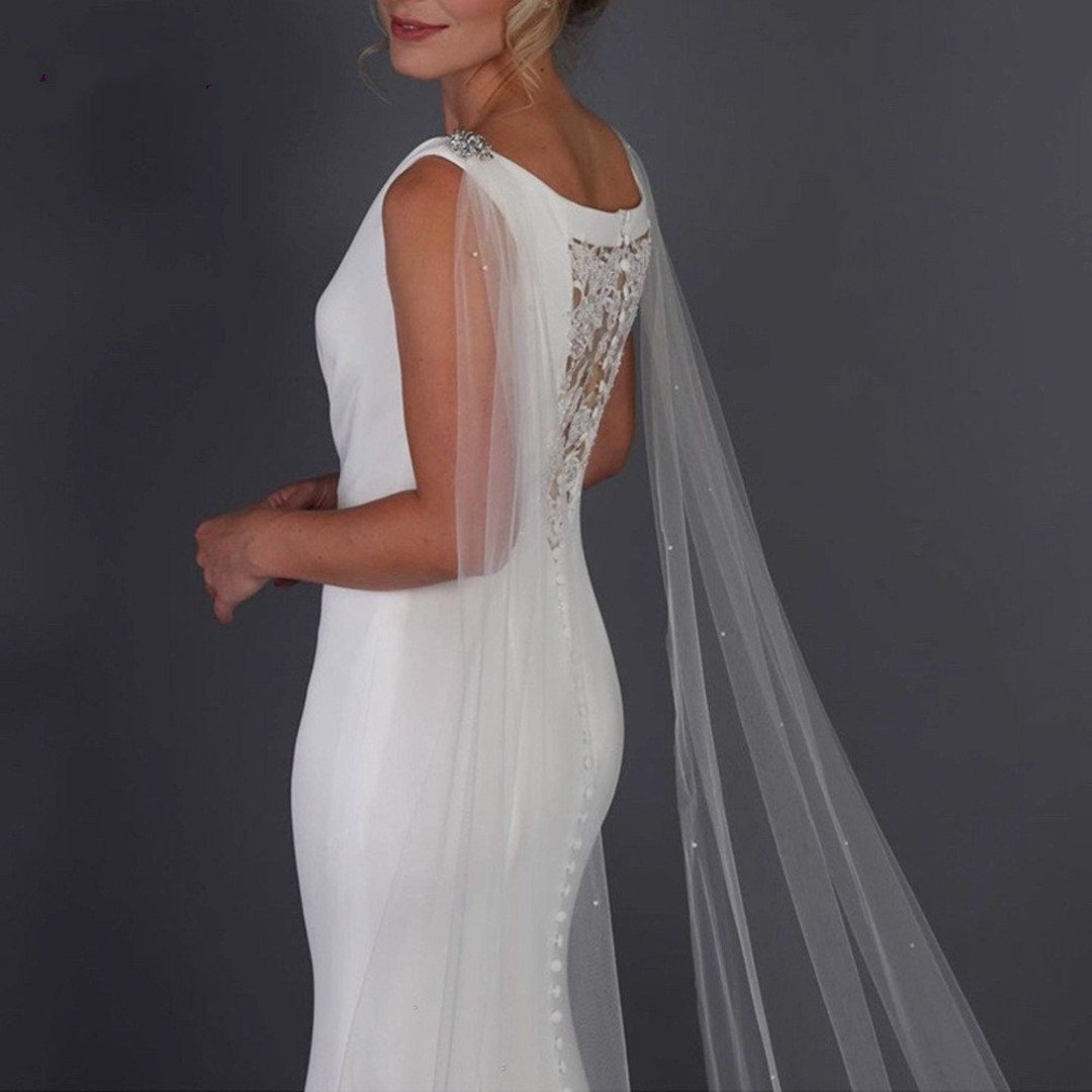 Bridal Wedding Wings With Pearl Detachable Tulle Wings for - Etsy