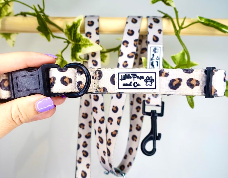 BOGOF Buy 1 Full Set - Get 1 Free! Lovely Leopard Dog Harness Set ...