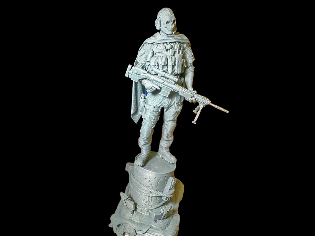 Ghost From Call of Duty Figure. Ready to Paint - Etsy