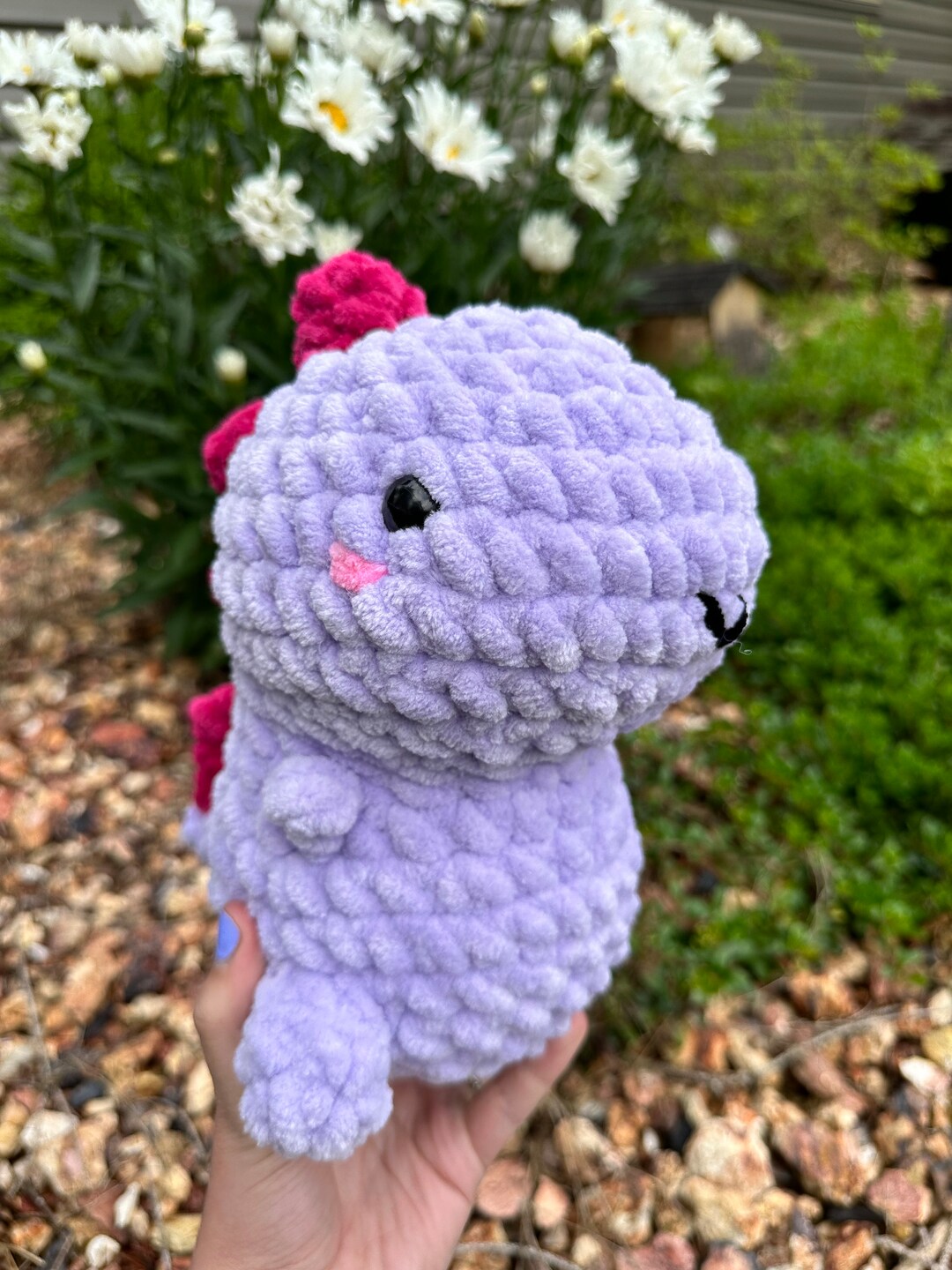 Giant Crochet Dino, Dino Plush, Crochet Stuffy, Cute Dino Amigurumi - Etsy