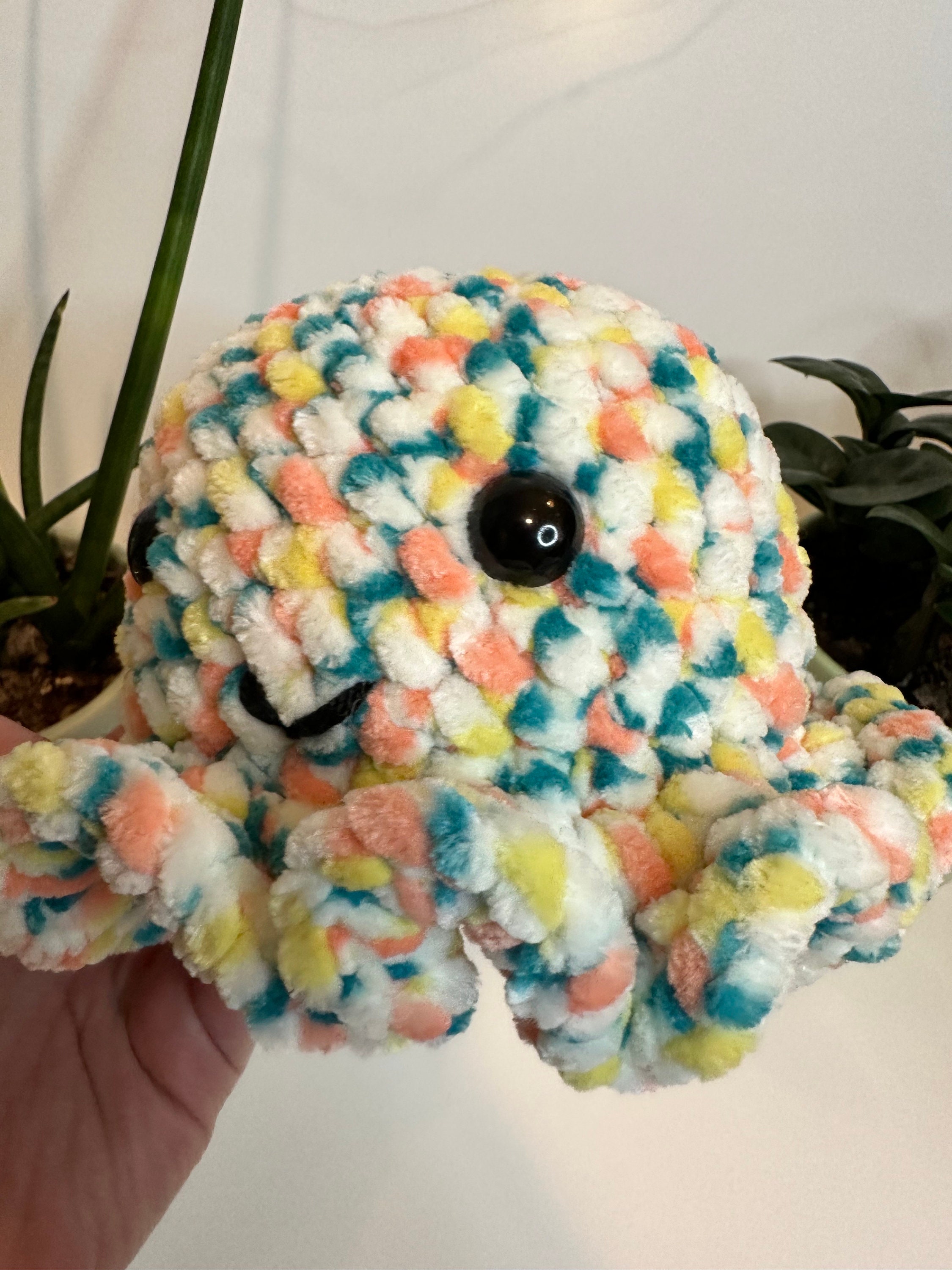 Sprinkle Octopus, Plush Amigurumi, Crochet Octopus, Crochet Animal ...