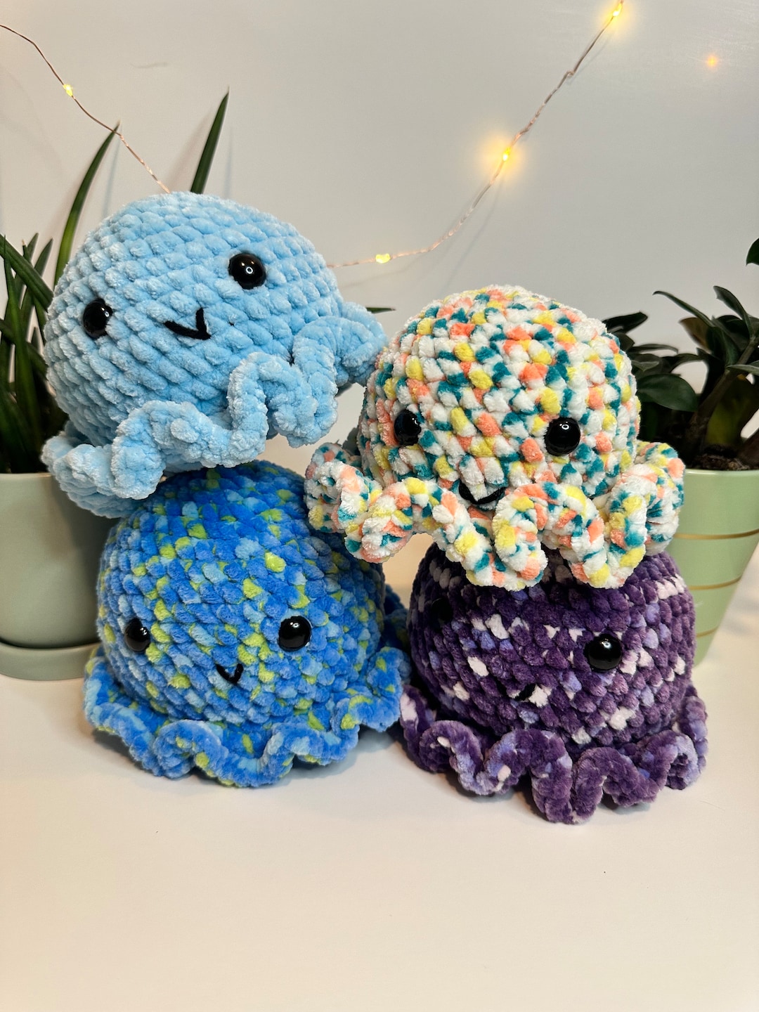 Sprinkle Octopus, Plush Amigurumi, Crochet Octopus, Crochet Animal ...