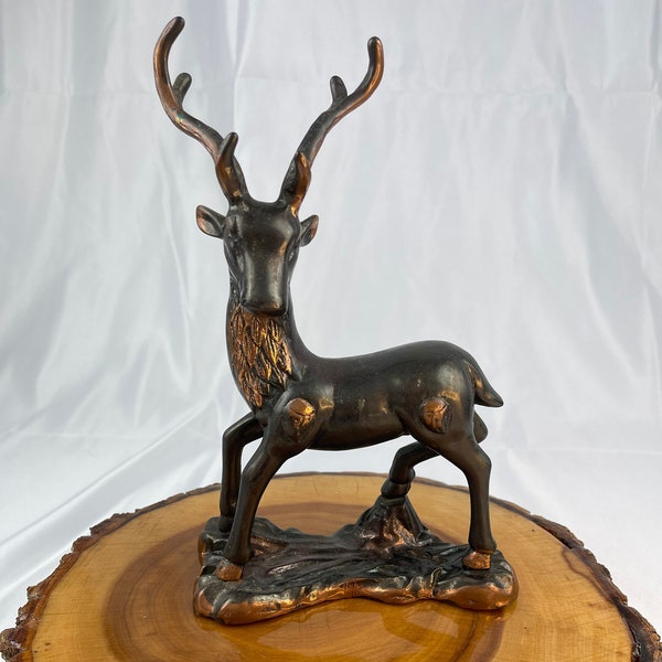 Bronze Deer Statue - Etsy