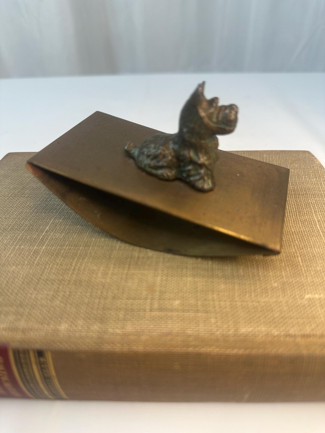 Vintage/antique Rocking Ink Blotter W/terrier/scottie Dog - Etsy
