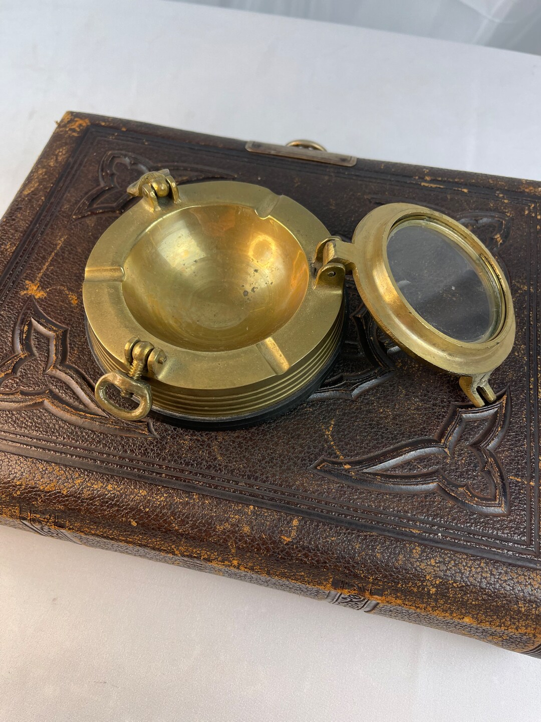 Vintage Brass Ships Porthole Lidded Box/ashtray/trinket Dish - Etsy