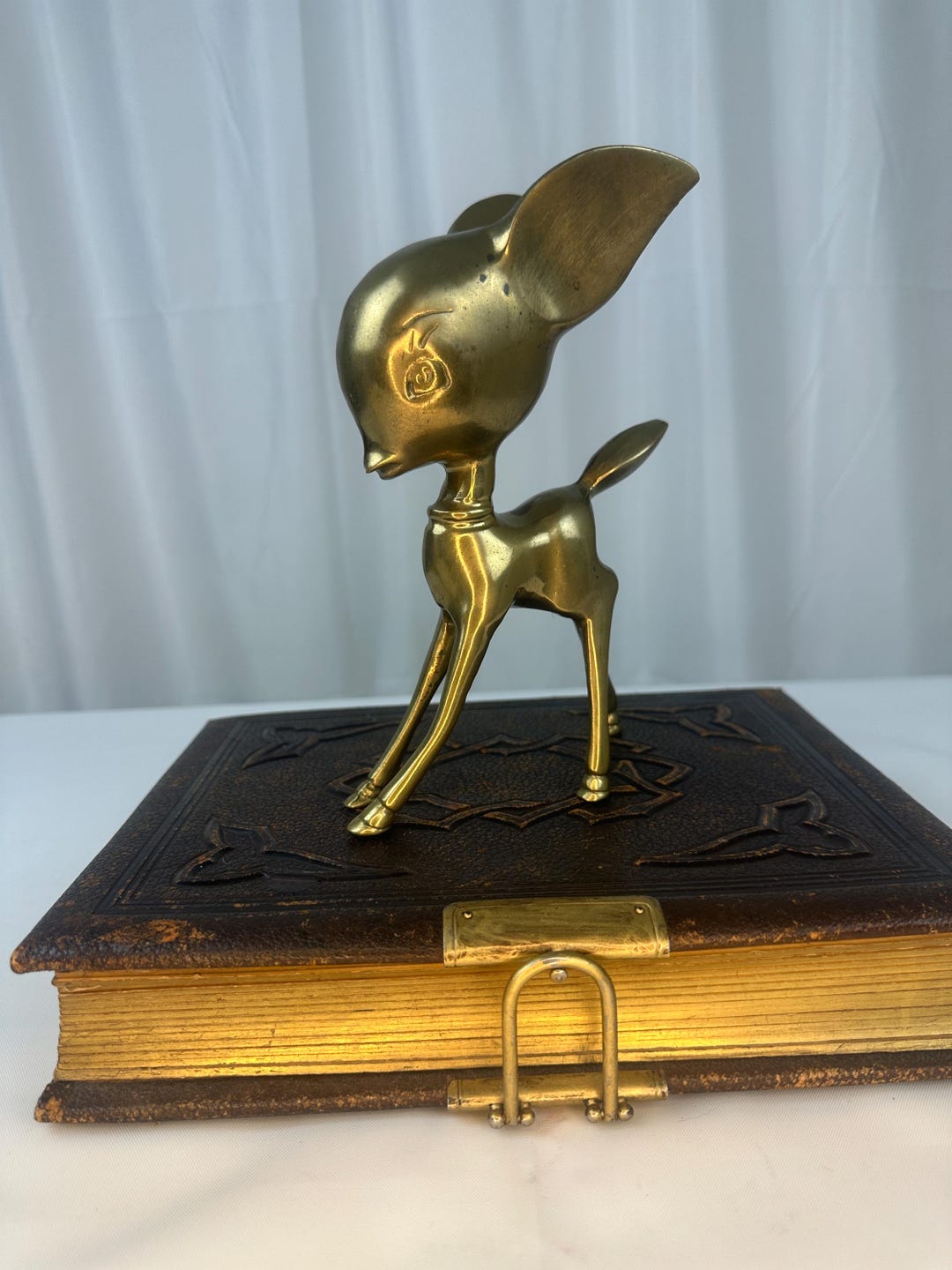 Vintage Solid Brass 8 Inch Mid Century Bambi/deer Statue - Etsy
