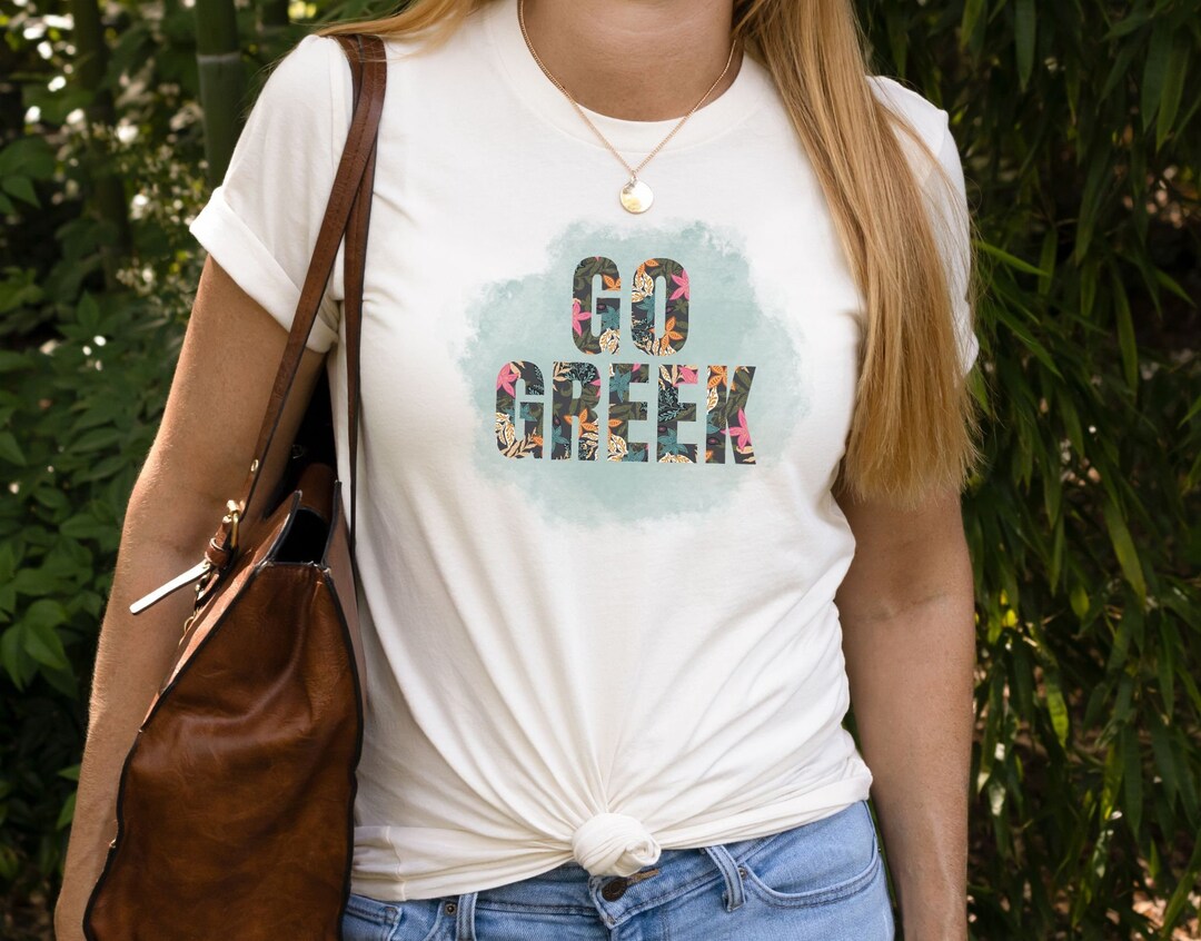 Go Greek Sorority Recruitment Shirt // Cute Flower Shirt // Panhellenic ...