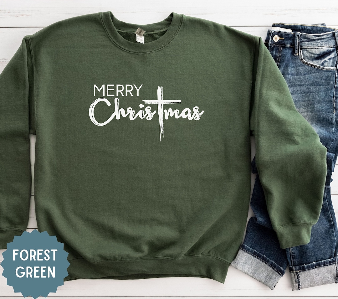 Christian Christmas Sweater, Faith Based Christmas Sweatshirt ...