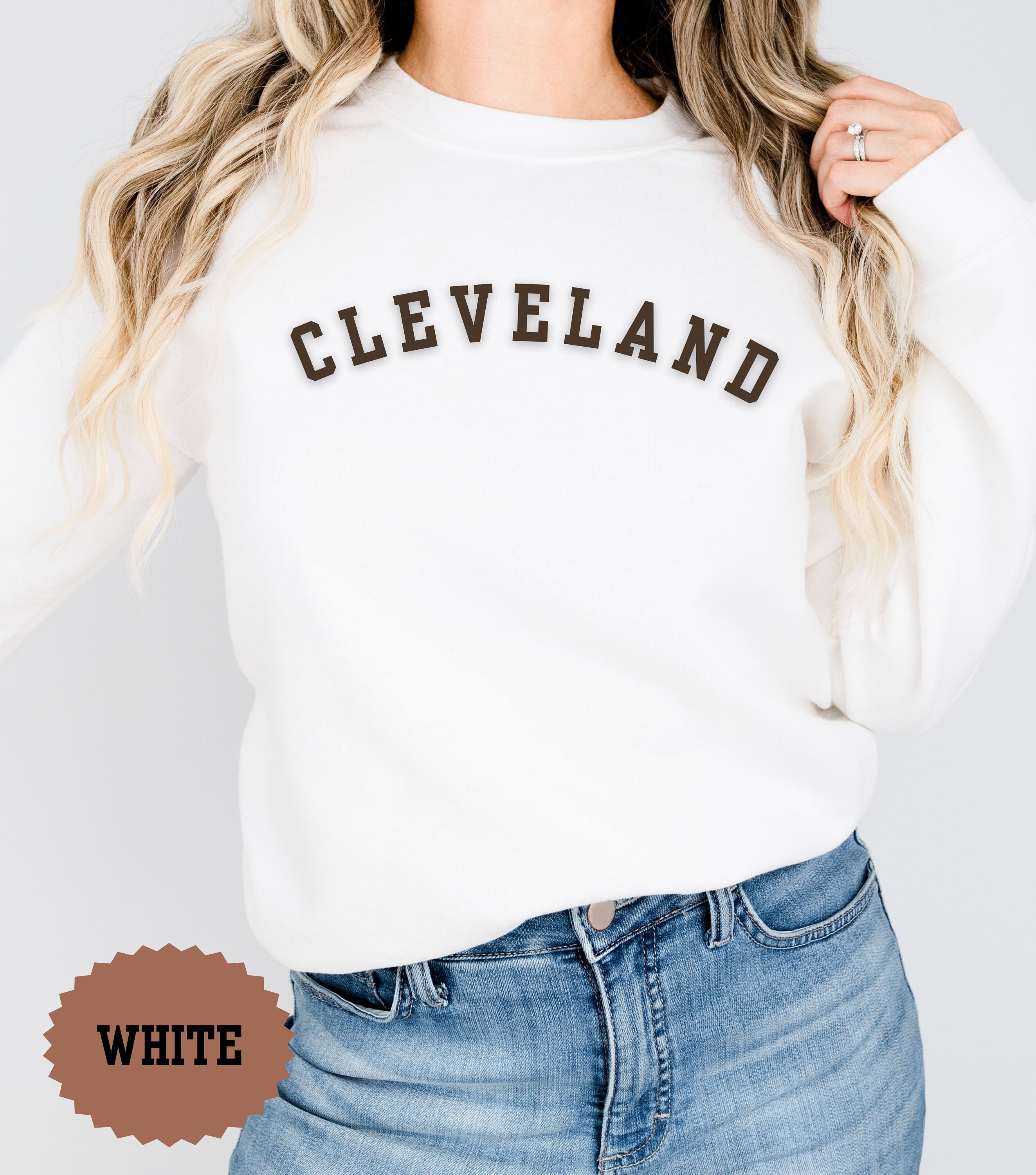 Cleveland Sweatshirt, Football Crewneck, Cleveland Sports Apparel ...