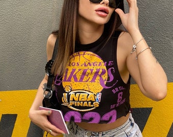 Lakers Crop Top - Etsy