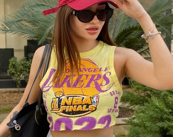 Lakers Crop Tops - Etsy