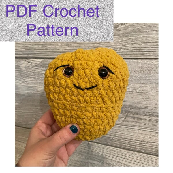 Crochet Dinosaur Chicken Nugget Pattern - Etsy