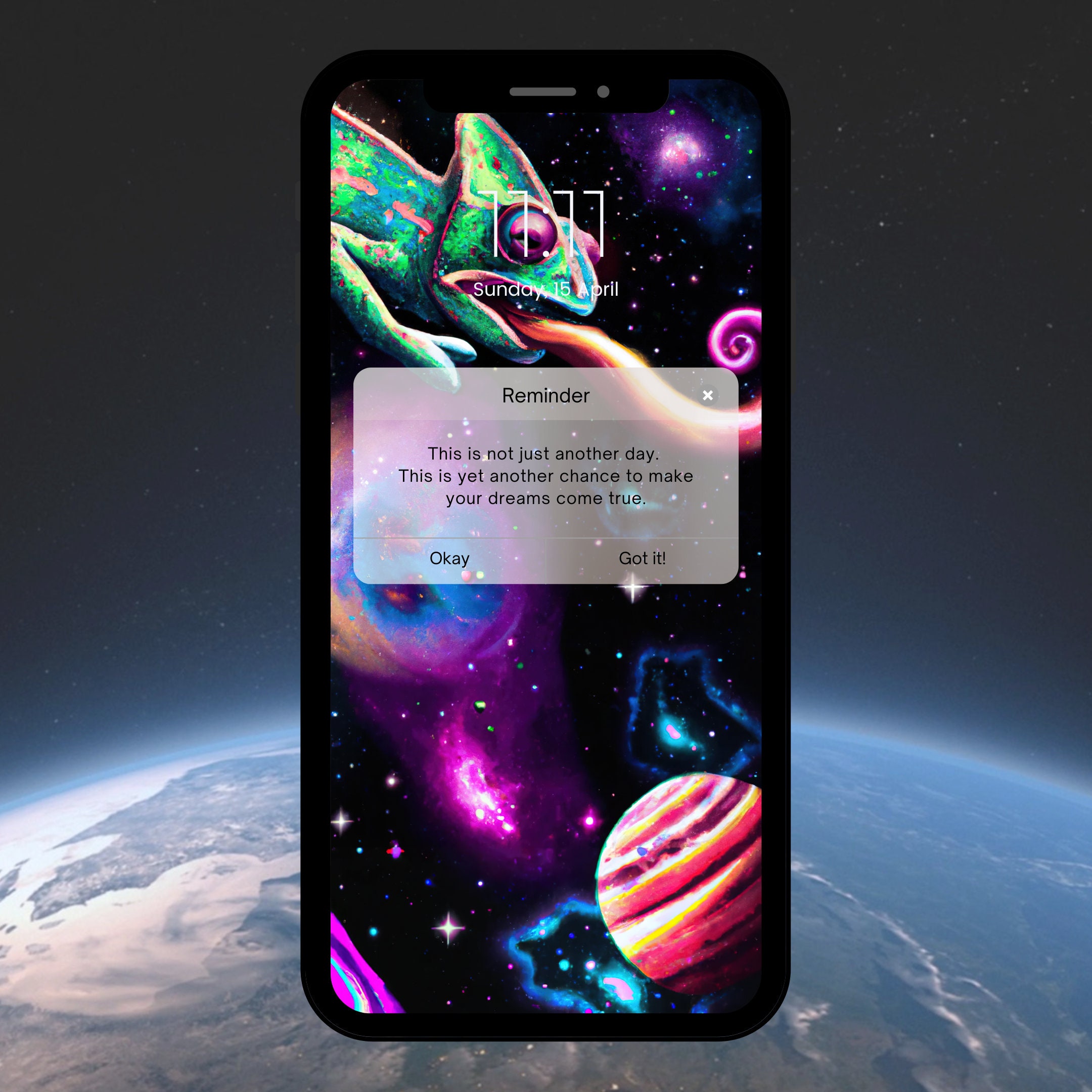 Space Art Wallpaper Set for Phones - Etsy