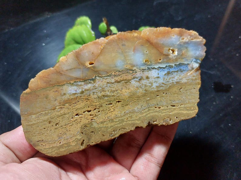 Ocean Jasper Slab Raw 65x115x13 Mm– Unpolished Rough Jasper, Natural ...