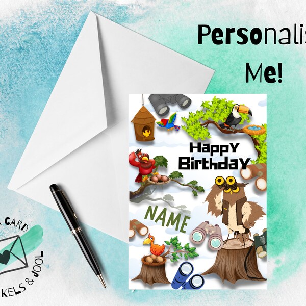 Funny Bird Watcher Card - Etsy UK