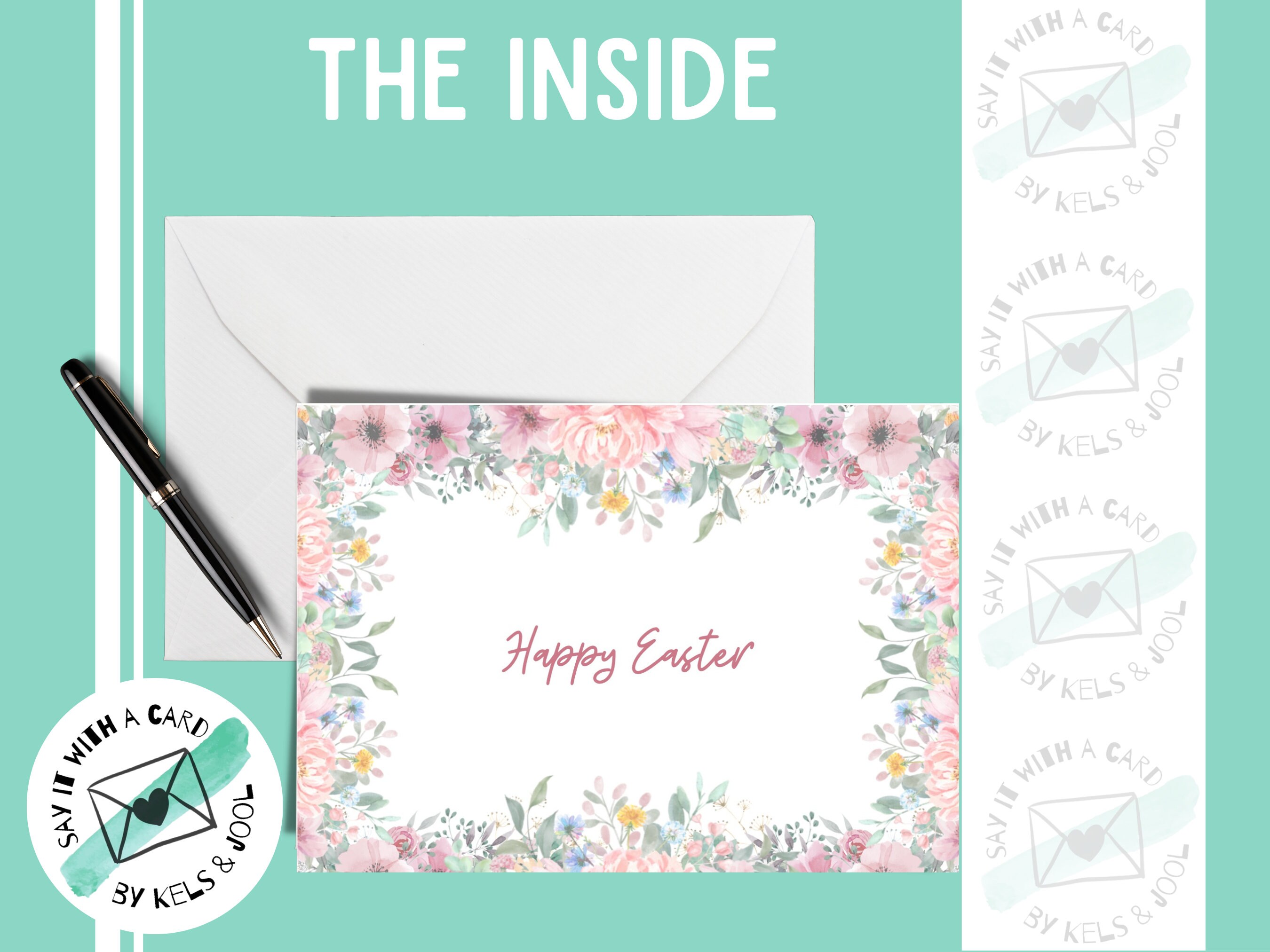 Personalised FAMILY EASTER EGG Card, Easter Greetings Card, to All of ...