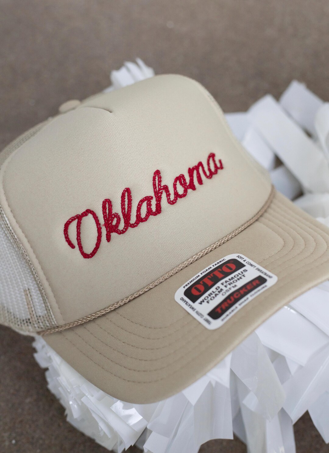 Oklahoma Trucker Hat, Game Day, Trendy Trucker Hat, Embroidered ...