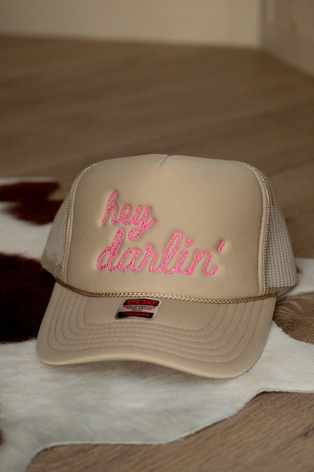Hey Darlin' Trucker Hat Rope Trucker Hat - Etsy
