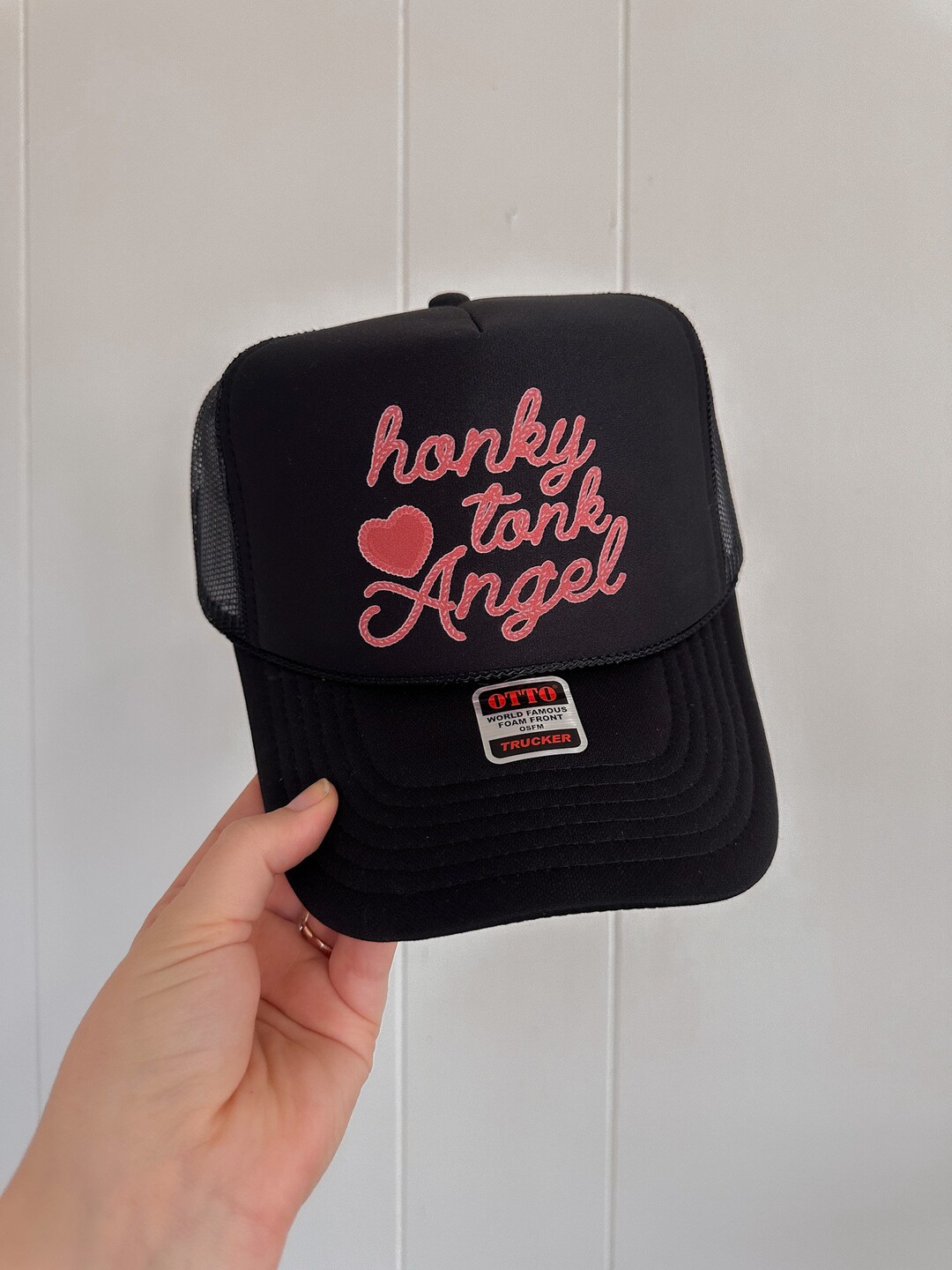 Honky Tonk Angel Trucker Hat, Cowboy Hat, Trendy Trucker Hat, Foam Trucker Hat. - Etsy