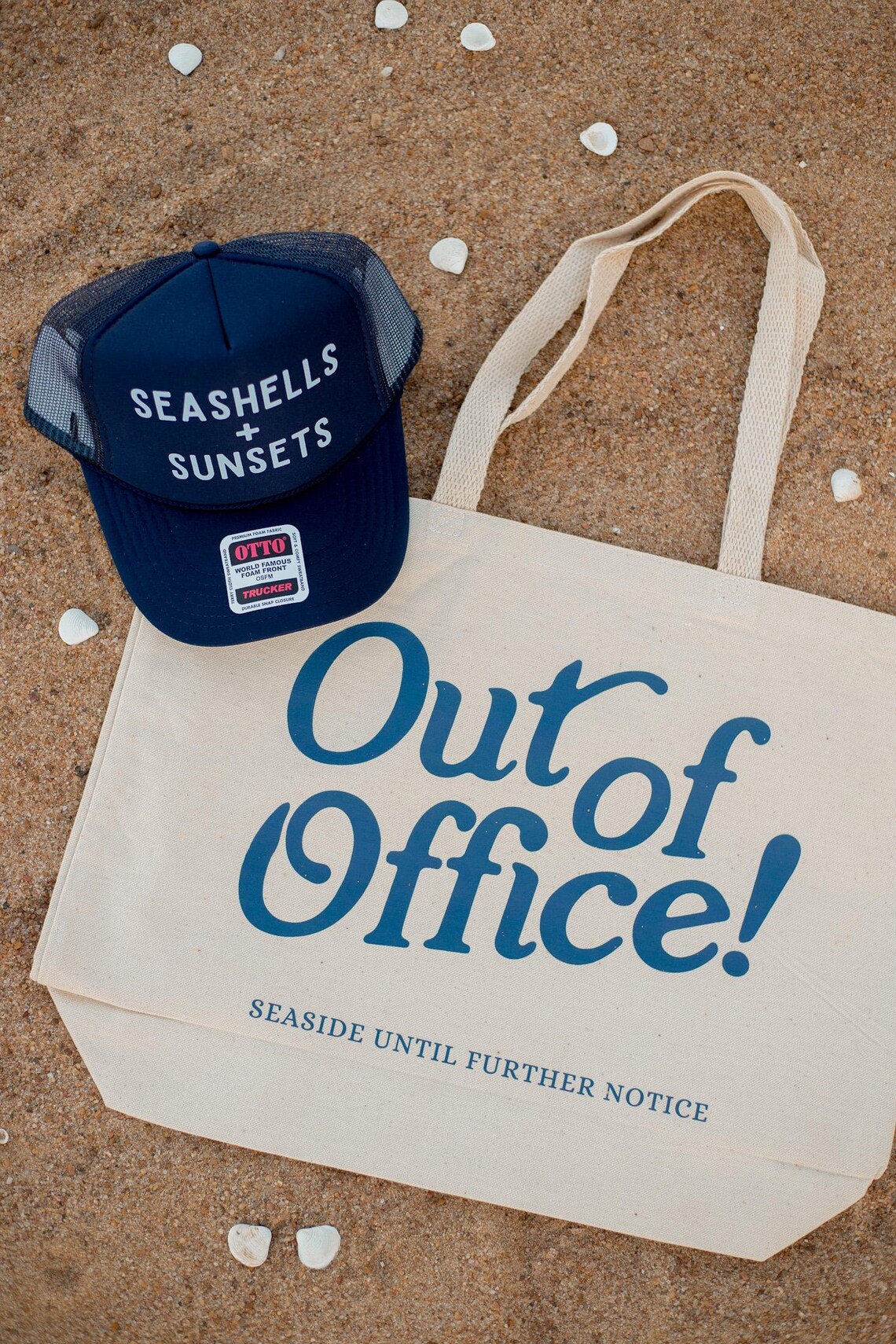 Seashells & Sunsets Hat, Vacation Hat, Beach Vacation, Women's Trucker ...