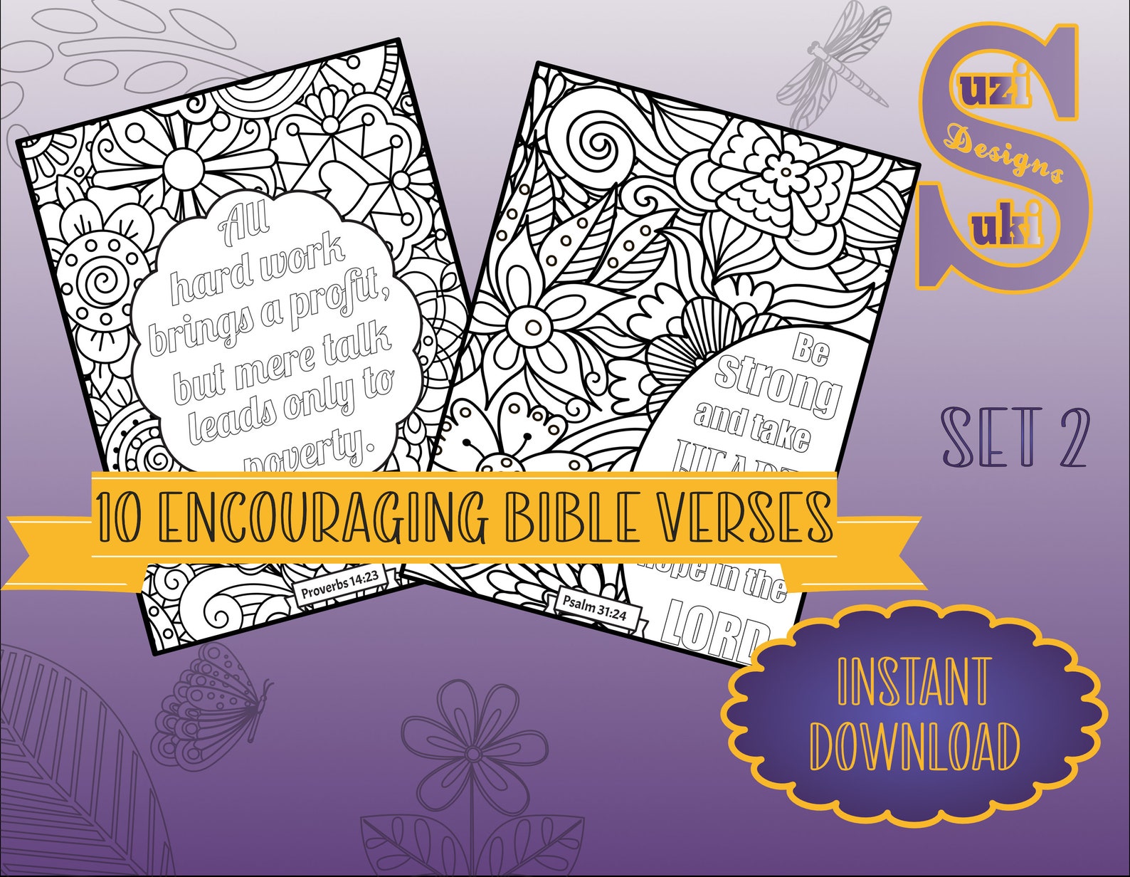 10 Bible Verse Colouring Pages Encouraging Quotes Christian | Etsy