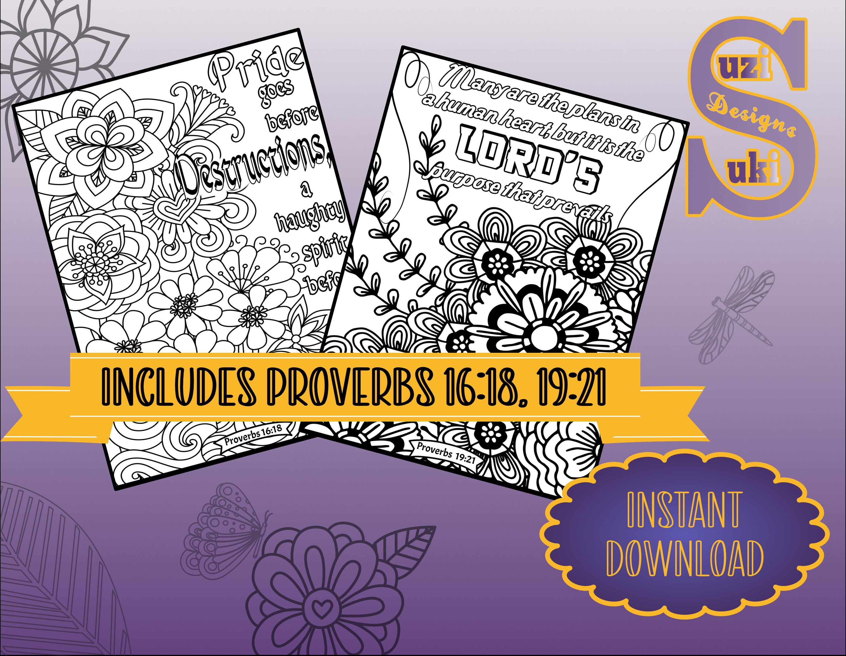Bible Verse Coloring Pages Proverbs, 10 Printable Scripture Coloring ...