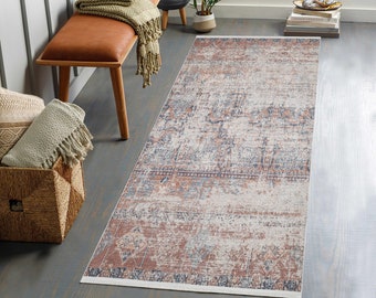 Burgundy Hall Runner - Etsy