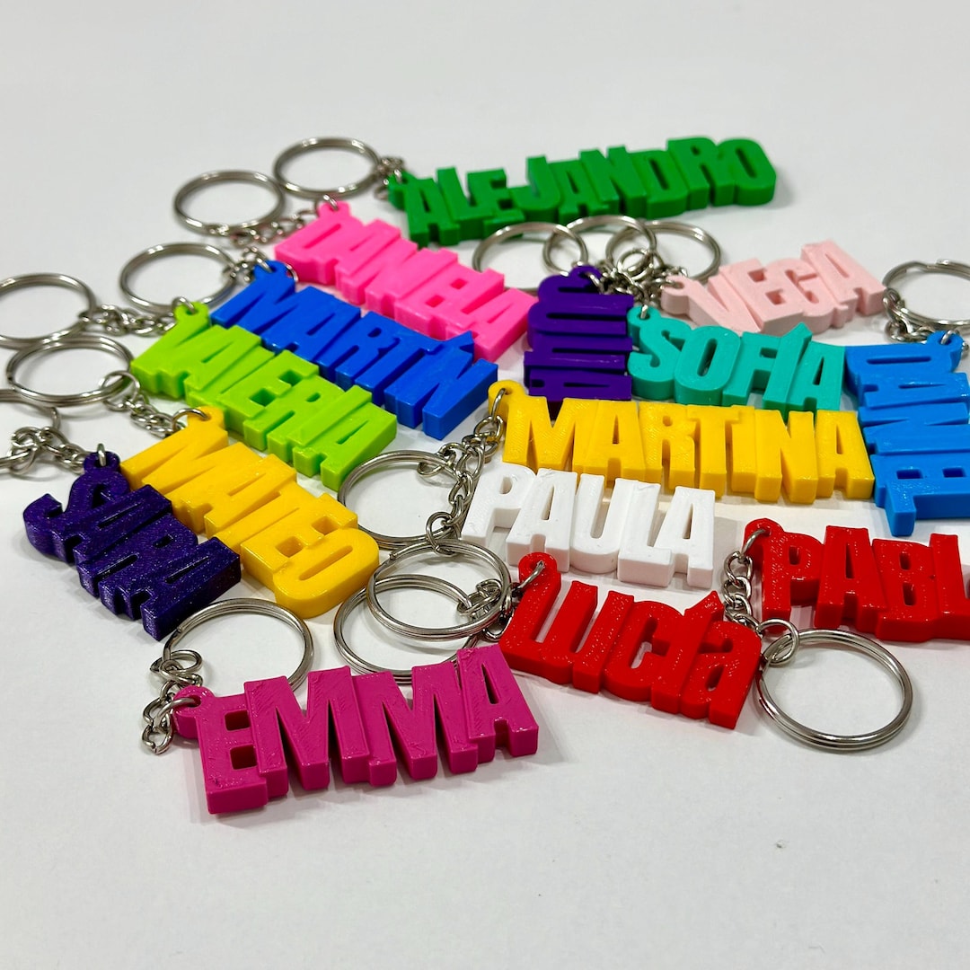 Personalized Name Keychain Name Keychain Place Markers Personalized ...