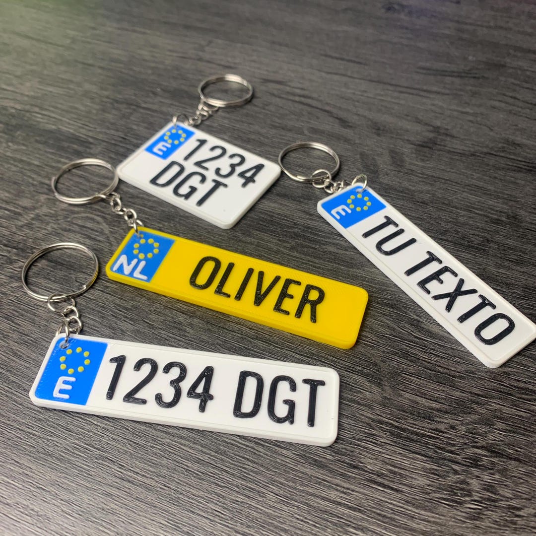 Personalized License Plate Keychain - Car License Plate With Name or ...